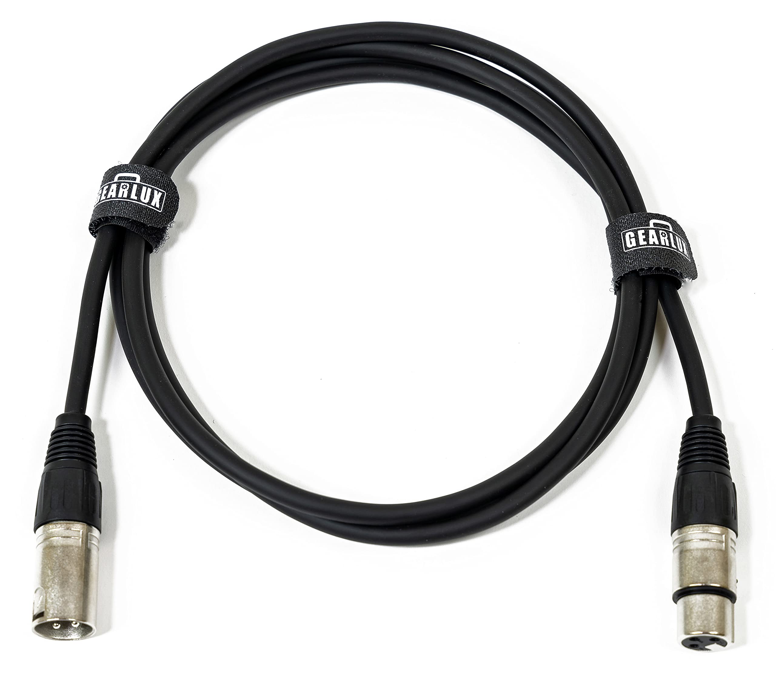 Gearlux 6.5-Foot 3-Pin Male-to-Female DMX Cable - 5 Pack