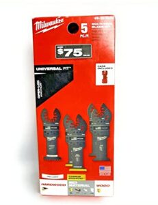 milwaukee 49-10-9121 oscillating multi-tool blade kit (5-piece)