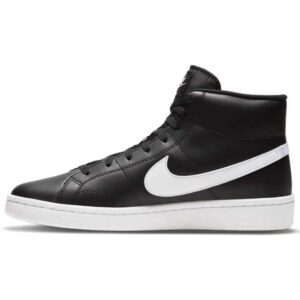 NIKE Men's Court Royale 2 MID Tennis Shoe, Black White Onyx, 8.5