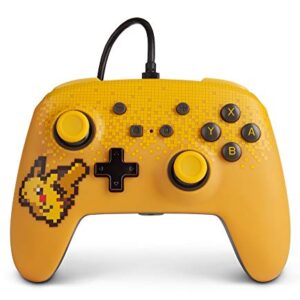 PowerA Pokemon Enhanced Wired Controller for Nintendo Switch - Pixel Pikachu, Gamepad, Wired Video Game Controller, Gaming Controller - Nintendo Switch