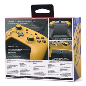 PowerA Pokemon Enhanced Wired Controller for Nintendo Switch - Pixel Pikachu, Gamepad, Wired Video Game Controller, Gaming Controller - Nintendo Switch