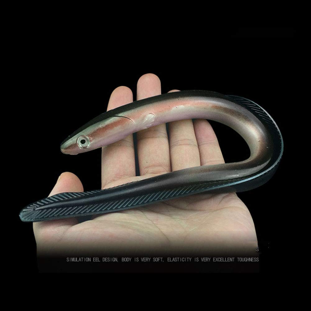 XXhailan Fishing Lures Soft EEL baits Crankbaits Set Fishing Big Fish Baits Lures Fishing Gear Accessories for Freshwater and Saltwater 2Pcs