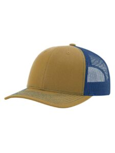 richardson snapback trucker cap adjustable biscuit/true blue