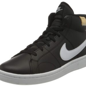 NIKE Men's Court Royale 2 MID Tennis Shoe, Black White Onyx, 8.5