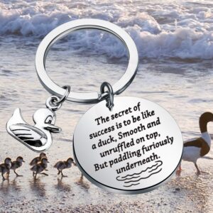 WSNANG Duck Lover Gift The Secret Of Success Is To Be Like a Duck Smooth Unruffled On Top Paddling Underneath (Duck KC)