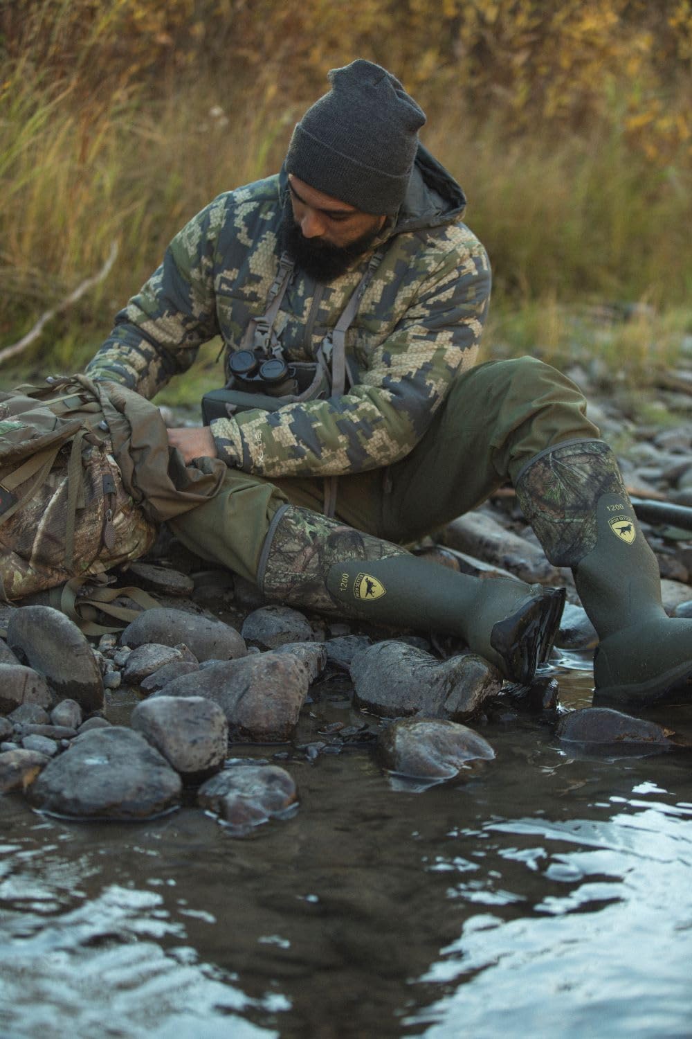 Irish Setter, MudTrek, Unisex, 17", Waterproof, Insulated 800g, Adjustable Full Fit, Hunting Boot, Realtree Edge, 7 E (Wide)