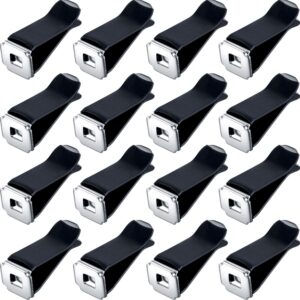 40 pieces square head car air vent clips 12.66 mm auto air conditioner outlet clips air freshener clips for car air vent decoration (black)