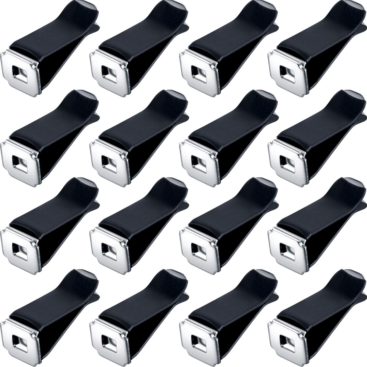 40 Pieces Square Head Car Air Vent Clips 12.66 mm Auto Air Conditioner Outlet Clips Air Freshener Clips for Car Air Vent Decoration (Black)