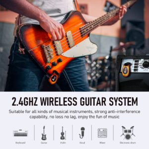 Xvive U2 Guitar Wireless System Guitar Wireless Transmitter and Receiver 2.4GHz 4 Channels for Guitar,Electric Guitar,Bass,Violin