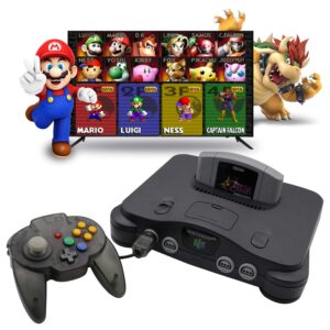 Warrior 64 Wired Controller for Original Nintendo 64 N64 Console (Black)