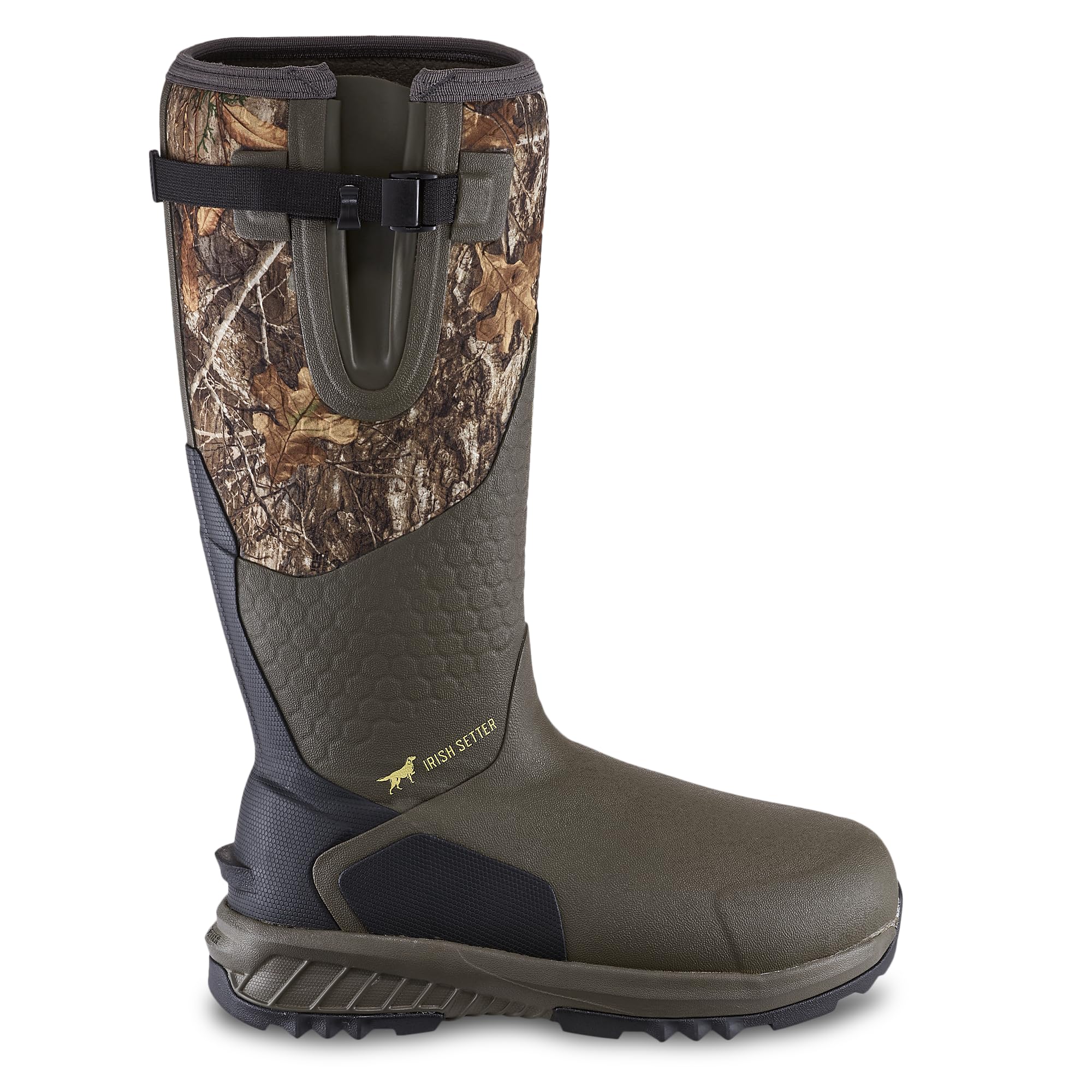 Irish Setter, MudTrek, Unisex, 17", Waterproof, Insulated 800g, Adjustable Full Fit, Hunting Boot, Realtree Edge, 7 E (Wide)