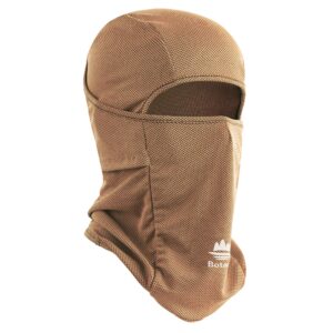 botack balaclava face mask sun uv protection breathable full head mask for men women skiing cycling brown