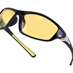 FEISEDY Classic Men Polarized Sports Sunglasses Night Driving Yellow Lenses Cycling Fishing Driving Glasses B2674