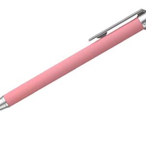 Express Pencils™ - Pastel Personalized Pens with Stylus - Soft Touch Design - Custom Printed Name Pens with Black Ink - Imprinted with Logo or Message (Pastel Pink)