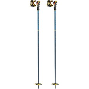 LEKI Spitfire 3D Ski Pole Pair - Blue/Mustard 120