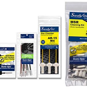 SWAB-ITS Made in The USA Deluxe Kit Star Chamber Cleaning Swabs, Gun-Tips, Bore-Tips and CLP