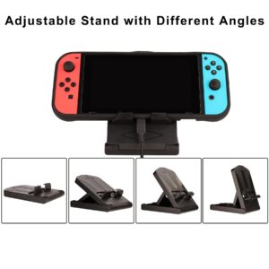 Switch Accessories Bundle for Nintendo Switch: Carrying Case, Screen Protector, Joycon Grips, Steering Wheels, Charging Dock, Playstand, Comfort Joy-Con Case and More (23 in 1)