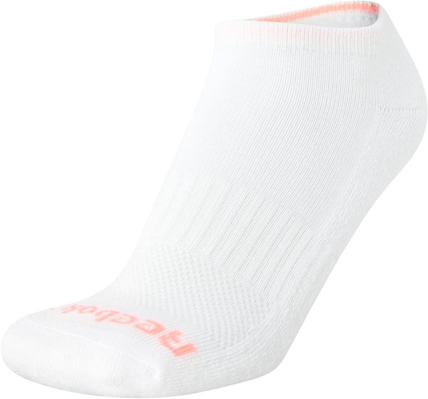 Reebok Women's No Show Athletic Breathable Low Cut Cushioned Socks (12 Pack), Size 4-10, Bright White Logo