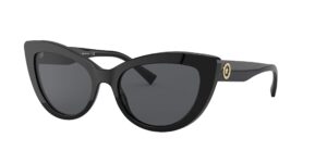 versace woman sunglasses black frame, dark grey lenses, 54mm