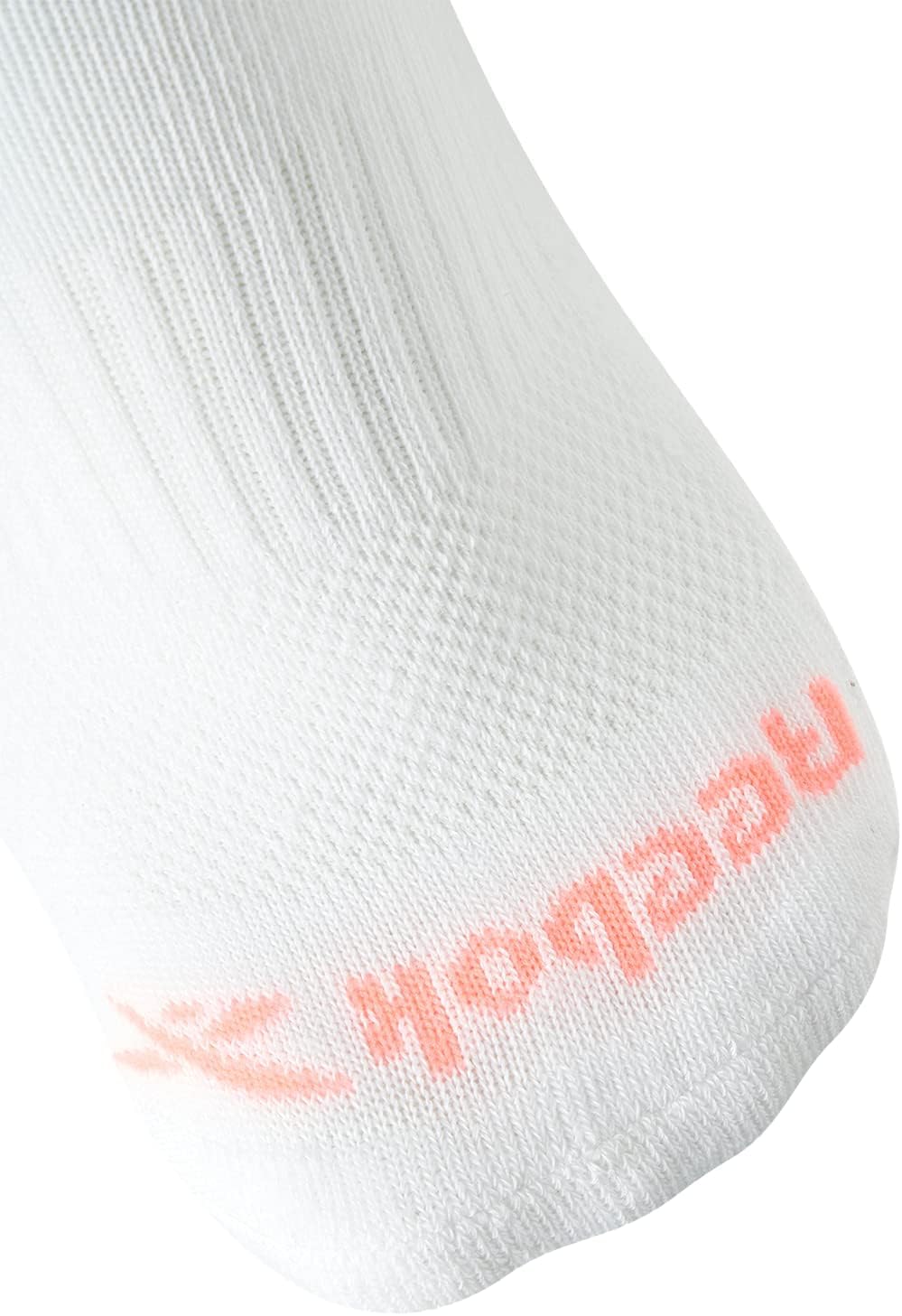 Reebok Women's No Show Athletic Breathable Low Cut Cushioned Socks (12 Pack), Size 4-10, Bright White Logo