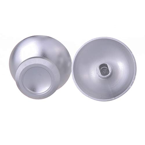 eXtremeRate Metal Silver Alumium Alloy Thumbsticks Bullet ABXY Mod Buttons Replacement Parts for Xbox One Standard, for Xbox One Elite, for Xbox One S/X Controller