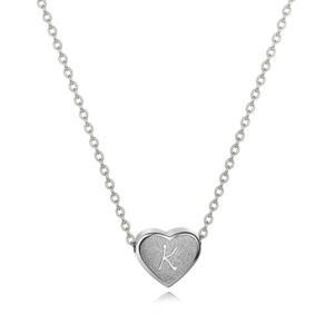 porpi-jojo letter k necklaces for girls kids jewelry for girls 8-12 little girls jewelry ages 6-8 silver initial heart necklace for girls