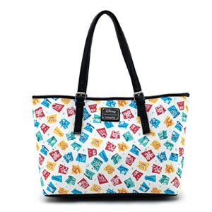 loungefly: disney 65th - disneyland attractions tote bag