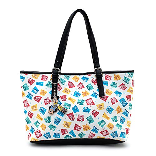 Loungefly: Disney 65th - Disneyland Attractions Tote Bag