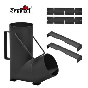 Stanbroil Camping Rocket Stove for Outdoor Cooking, Portable Wood Burning Stove for Backyard, Camp Cooking and Emergency Situations