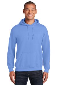 gildan men's heavy blend fleece hooded sweatshirt g18500 (xx-large, carolina blue)