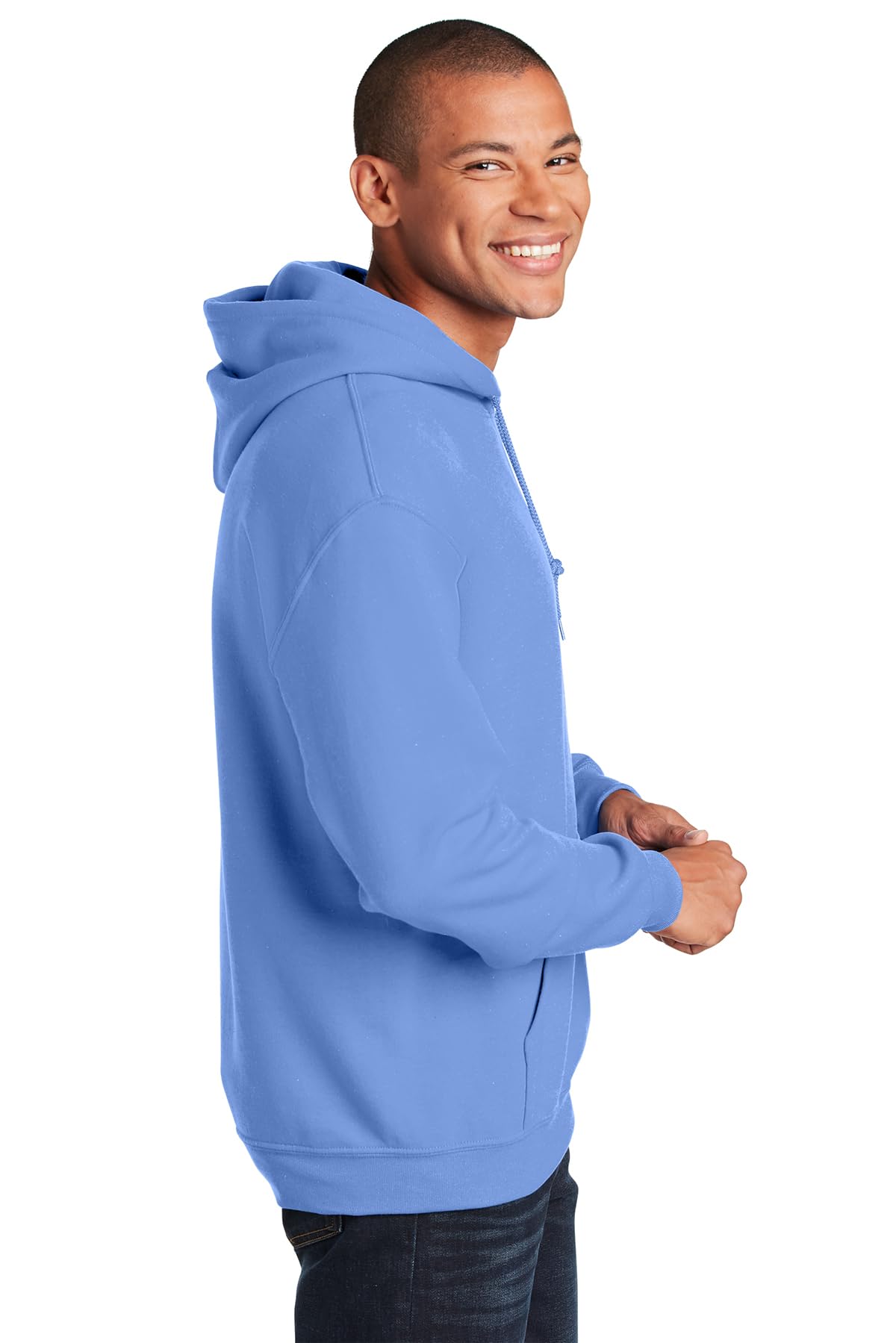 Gildan Men's Heavy Blend Fleece Hooded Sweatshirt G18500 (XX-Large, Carolina Blue)