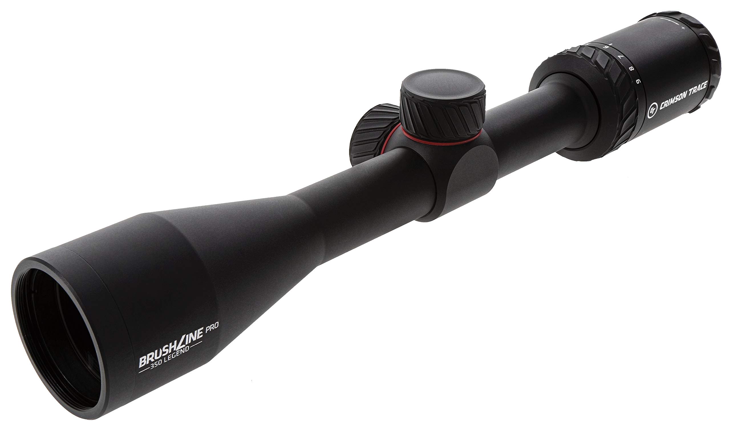 Crimson Trace Brushline Pro 3-9x40mm Riflescope with SFP, BDC 350 Legend Reticle, Lightweight Solid Construction, Scope Caps and Lens Cloth for Hunting, Shooting and Outdoor