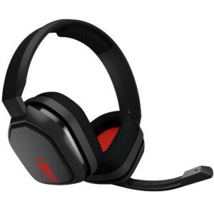 astro gaming a10 headset for xbox one/nintendo switch / ps4 / pc and mac - wired 3.5mm and boom mic by logitech - eco-friendly packaging - (red/black)