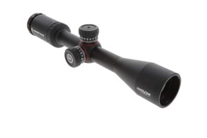 crimson trace hardline 3-9x40mm riflescope with sfp, bdc reticle, lightweight solid construction, scope caps and lens cloth for hunting, shooting and outdoor