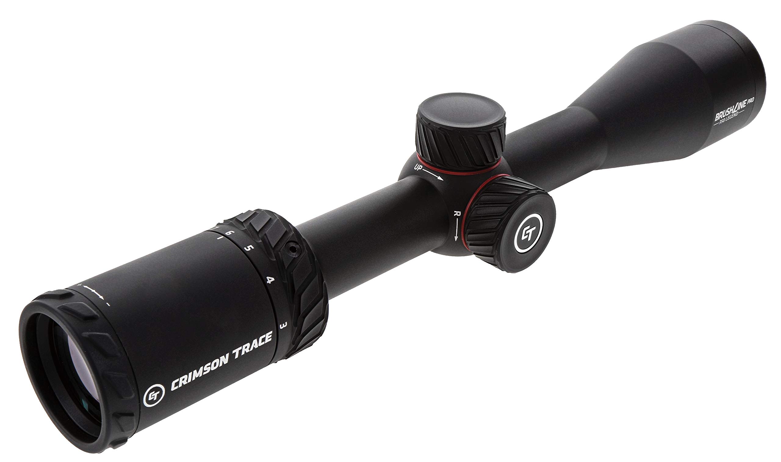 Crimson Trace Brushline Pro 3-9x40mm Riflescope with SFP, BDC 350 Legend Reticle, Lightweight Solid Construction, Scope Caps and Lens Cloth for Hunting, Shooting and Outdoor