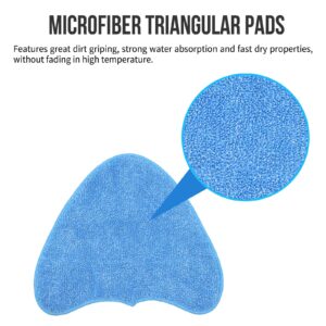 FUSHUANG 4 Pack Microfibre Cleaning Pads Compatible with Vax S2 Series S86-SF-B, S86-SF-C, S86-SF-P, S86-SF-T, S86-SF-CC, S86-CCM-3, S86-MC-C, S86-SF-CCP and Hoover WH20200 Steam Mop,13.2 * 8.46 inch