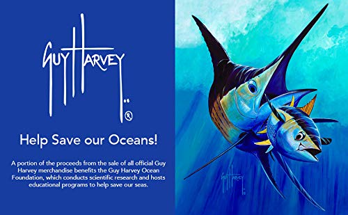 Guy Harvey Unisex Tuna Patch Visor, Monument, One Size