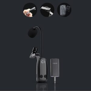 Wireless Saxophone Microphone UHF for Musical Instruments Speaker Voice Amplifier with Receiver Clip Professional Orchestra Trumpet Saxo HiFi Megaphone Condenser Portable Handheld Mini Mic