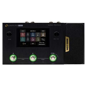 hotone ampero one mp-80 guitar bass amp modeling ir cabinets simulation multi language multi-effects with expression pedal stereo otg usb audio interface