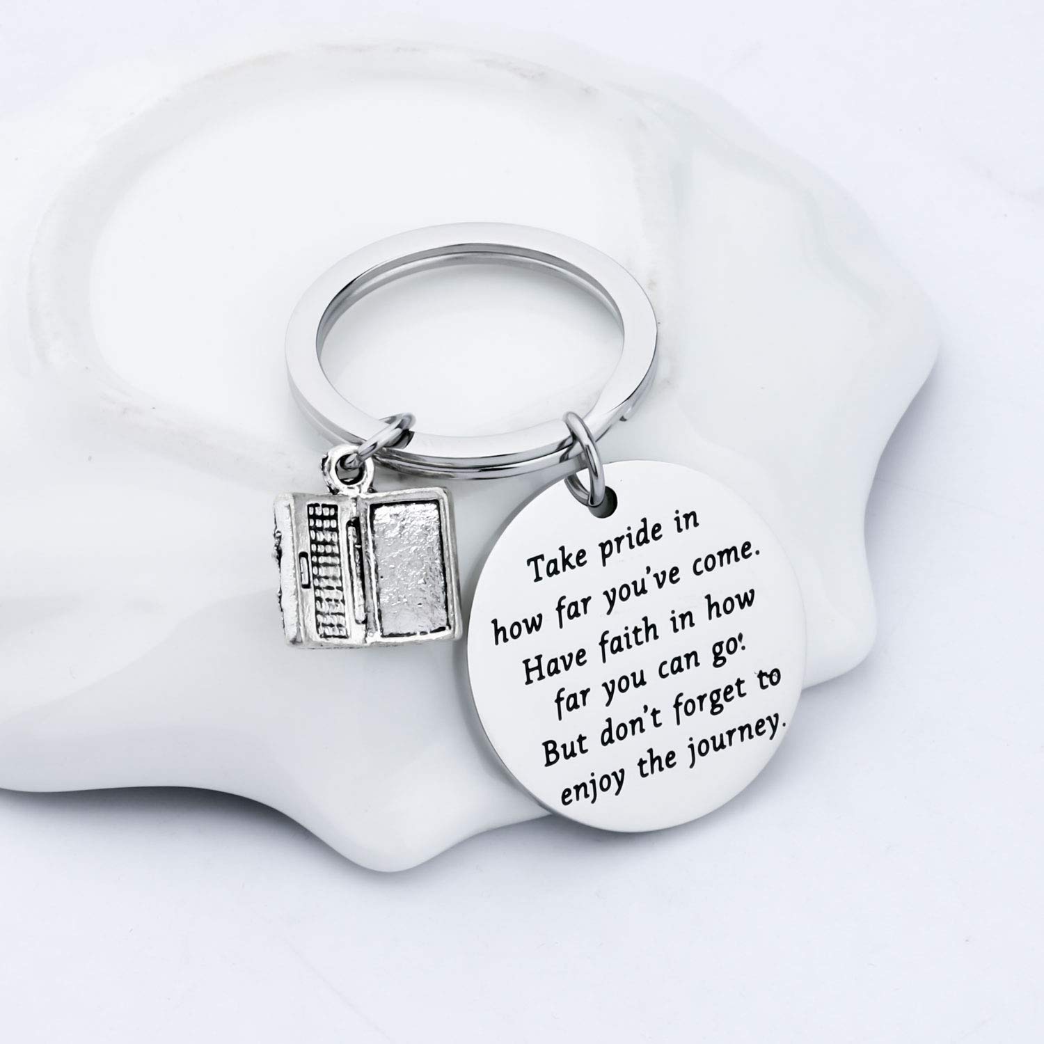 FUSTMW Software Engineer Gifts Computer Programmer Keychain Computer Science Tech Developer Gift for Computer Coder Gifts (silver)