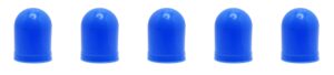 dark blue bulb covers caps boots 5-pack 10mm t3.25, g3.25, fits 193, 194, 44