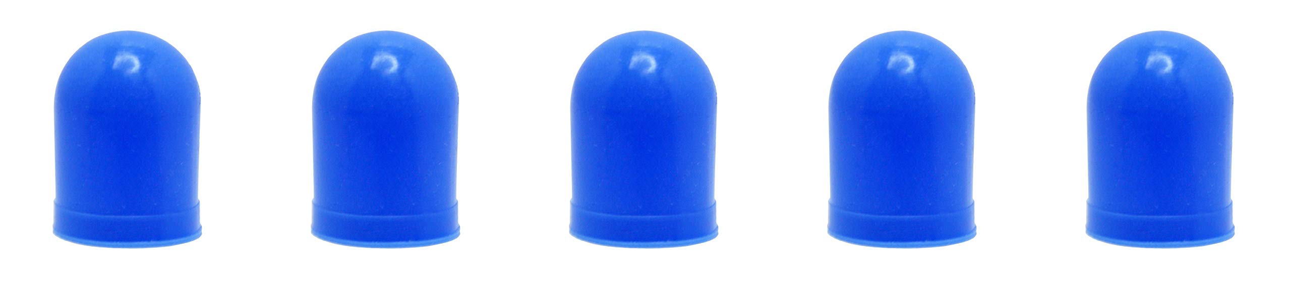 Dark Blue Bulb Covers Caps Boots 5-Pack 10mm T3.25, G3.25, fits 193, 194, 44