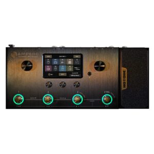 hotone ampero mp-100 guitar bass amp modeling ir cabinets simulation multi language multi-effects with expression pedal stereo otg usb audio interface