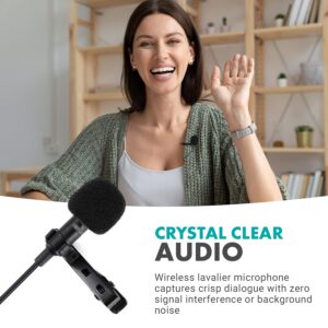 Movo WMX-1-TX 2.4GHz Wireless Lavalier Microphone, Transmitter, Crystal Clear Audio, 1-Year Warranty