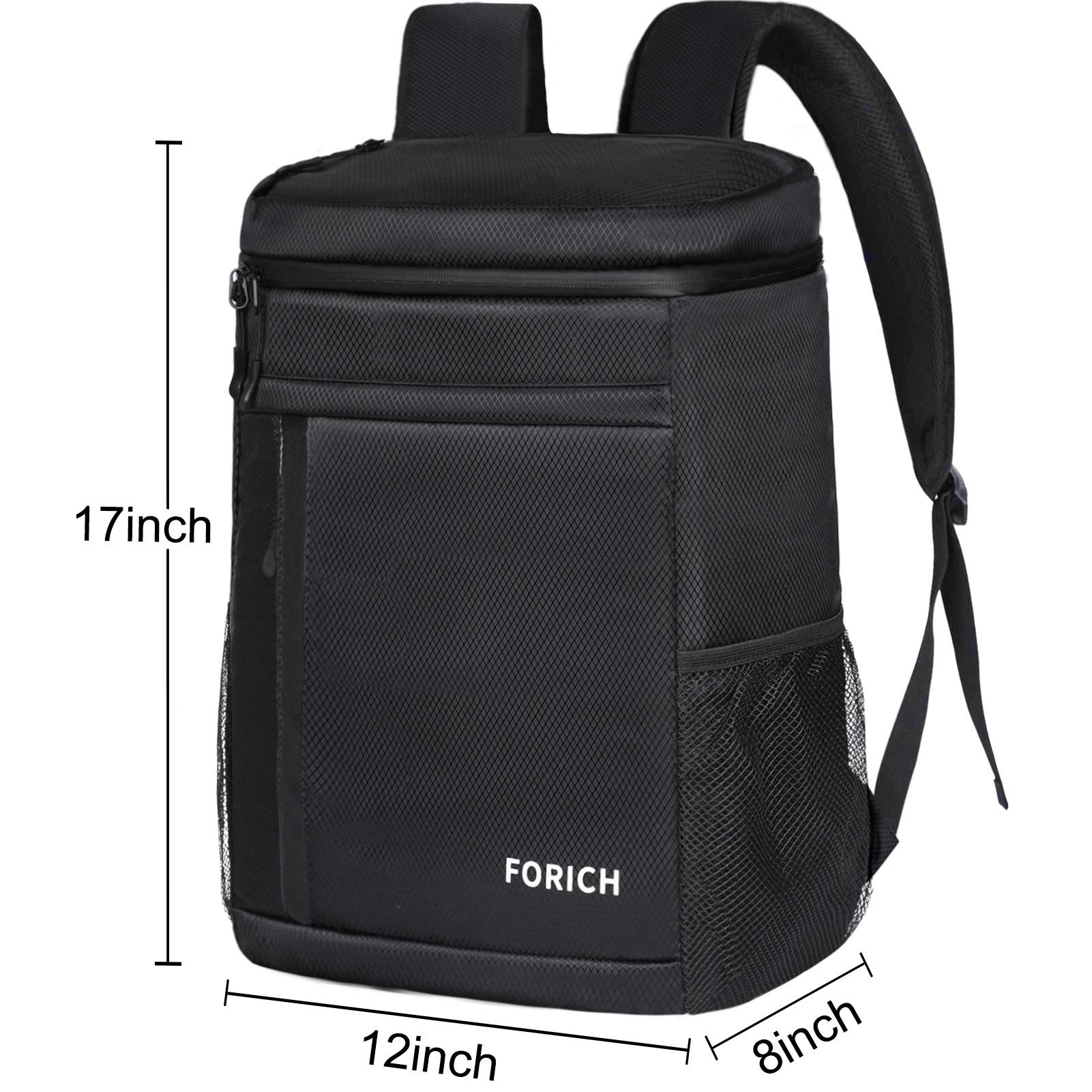 FORICH Soft Cooler Backpack Insulated Waterproof Backpack Cooler Bag Leak Proof Portable Small Cooler Backpacks to Work Lunch Travel Beach Camping Hiking Picnic Fishing Beer for Men Women