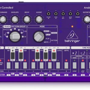 Behringer TD-3-GP Analog Bass Line Synthesizer with VCO, VCF, 16-Step Sequencer, Distortion Effects and 16-Voice Poly Chain