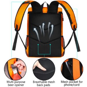 FORICH Soft Cooler Backpack Insulated Waterproof Backpack Cooler Bag Leak Proof Portable Small Cooler Backpacks to Work Lunch Travel Beach Camping Hiking Picnic Fishing Beer for Men Women