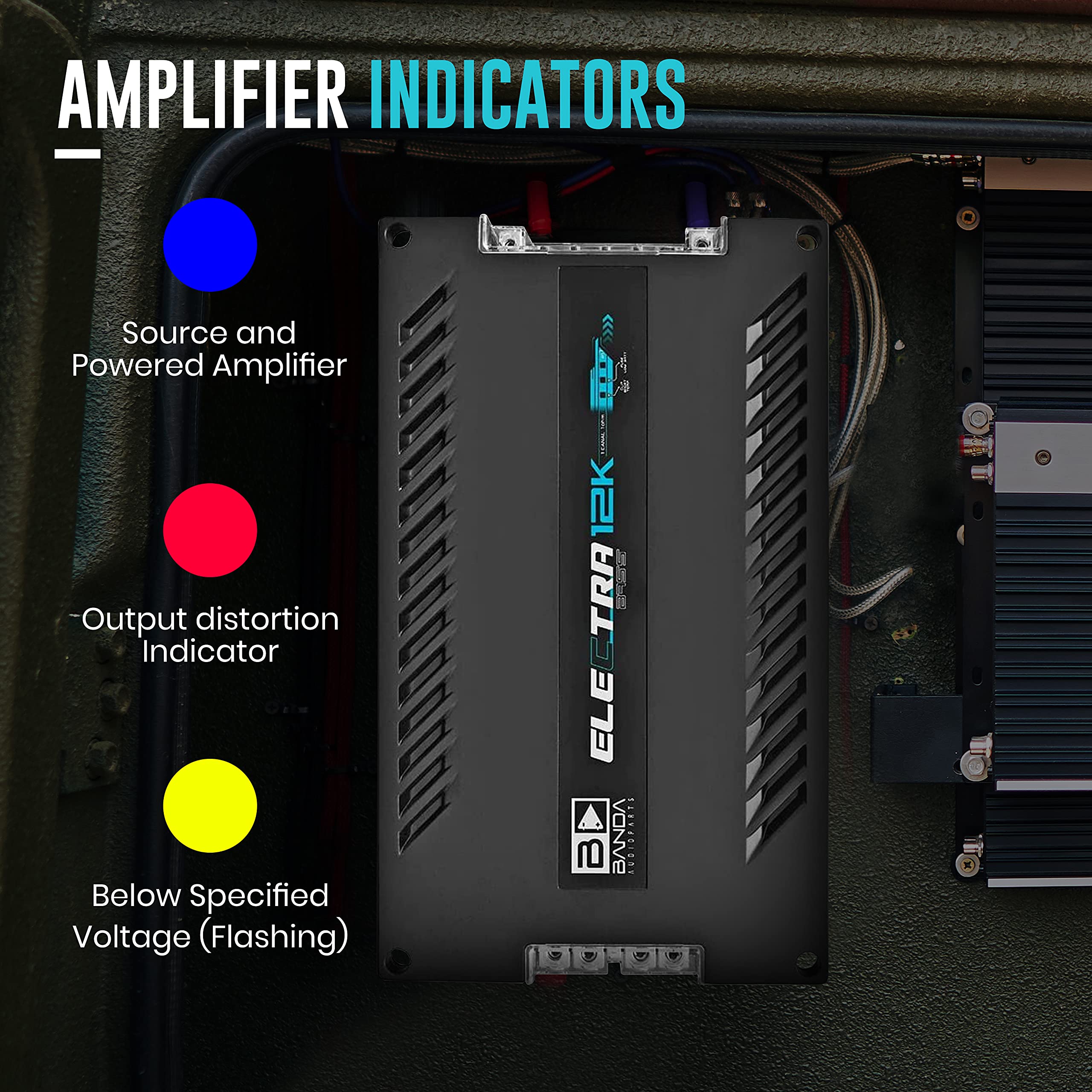 BANDA 12K BASS 1 OHM CAR AMP