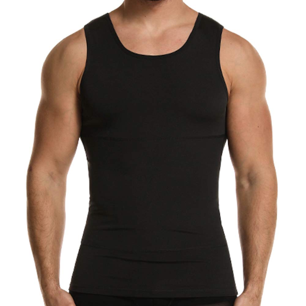 GSKS Mens Body Shaper Compression Tank Top Slimming Shapewear Abdomen Undershirt