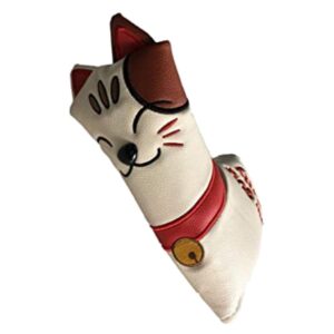 #N/A Golf Blade Putter Head Cover Protector Club Headcover Lucky Cat Golfer Gift